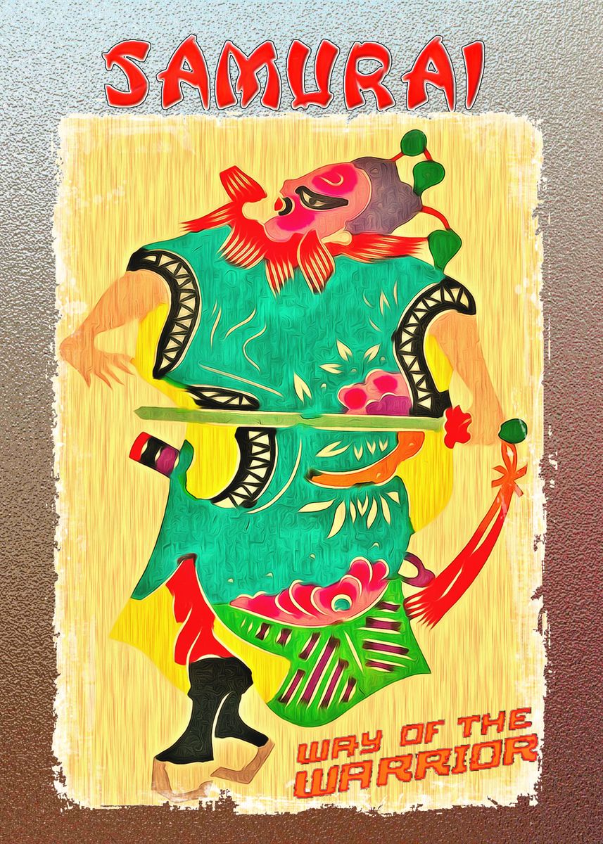 'Japanese Samurai Warrior' Poster by John Shepherd | Displate