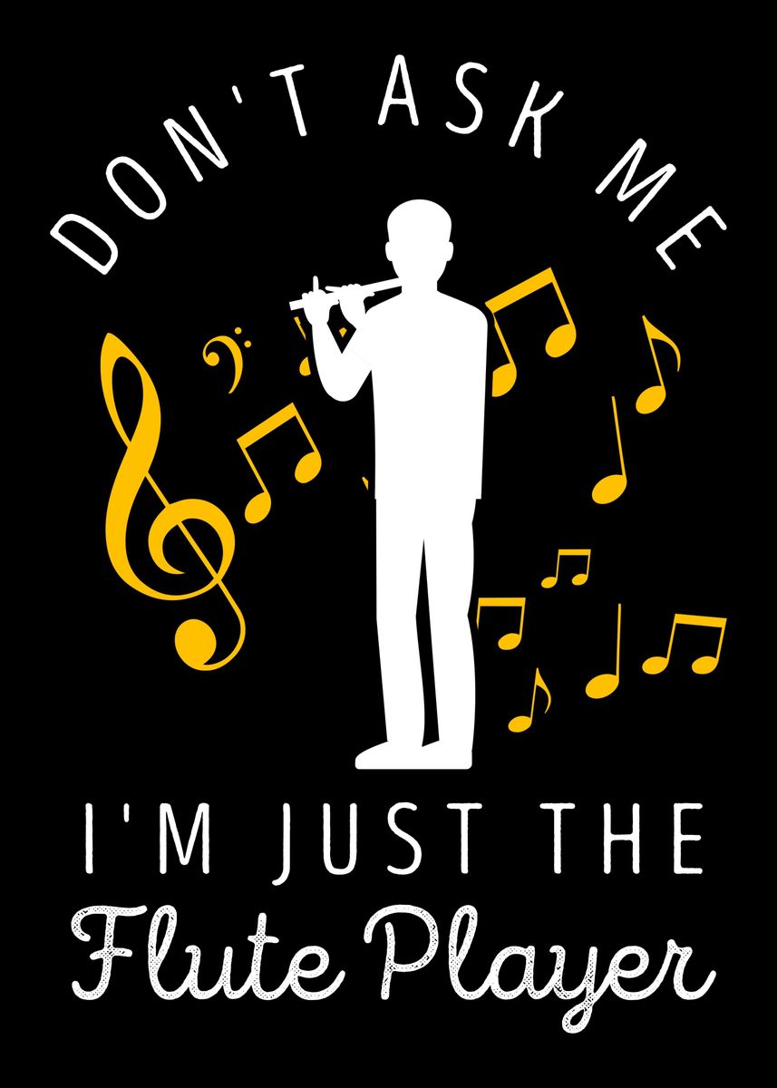 'flute' Poster, picture, metal print, paint by Hexor | Displate