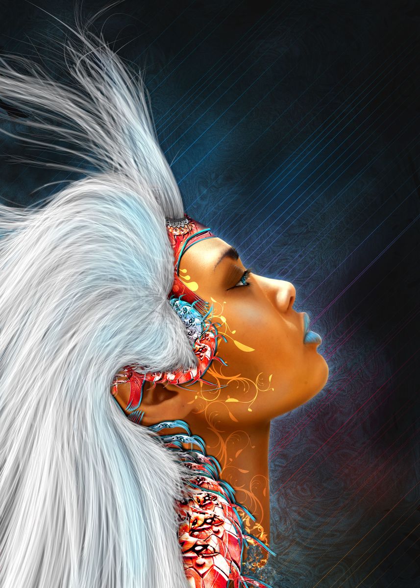 'Celestial ' Poster, picture, metal print, paint by Govan Adrian Basson ...