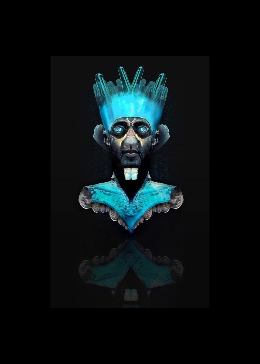 'Pharoah of Kaos' Poster by Govan Adrian Basson | Displate