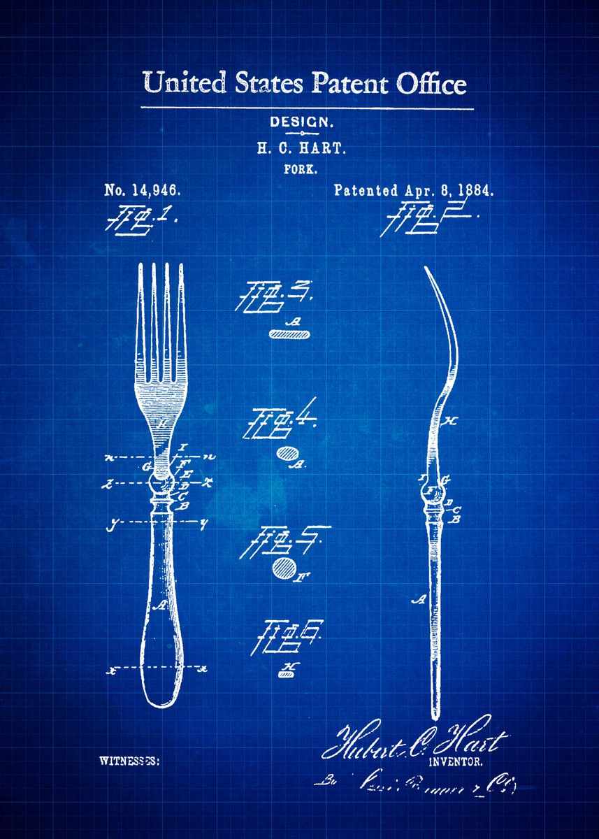 'Fork' Poster, picture, metal print, paint by BigBaby | Displate