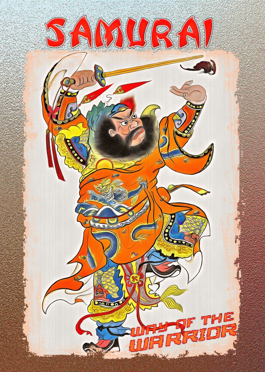 'Japan Samurai Bushido Art' Poster by John Shepherd | Displate