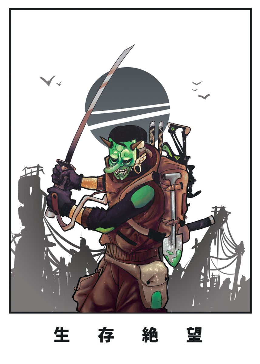 'Neo Samurai' Poster, picture, metal print, paint by CNSN Graphics ...