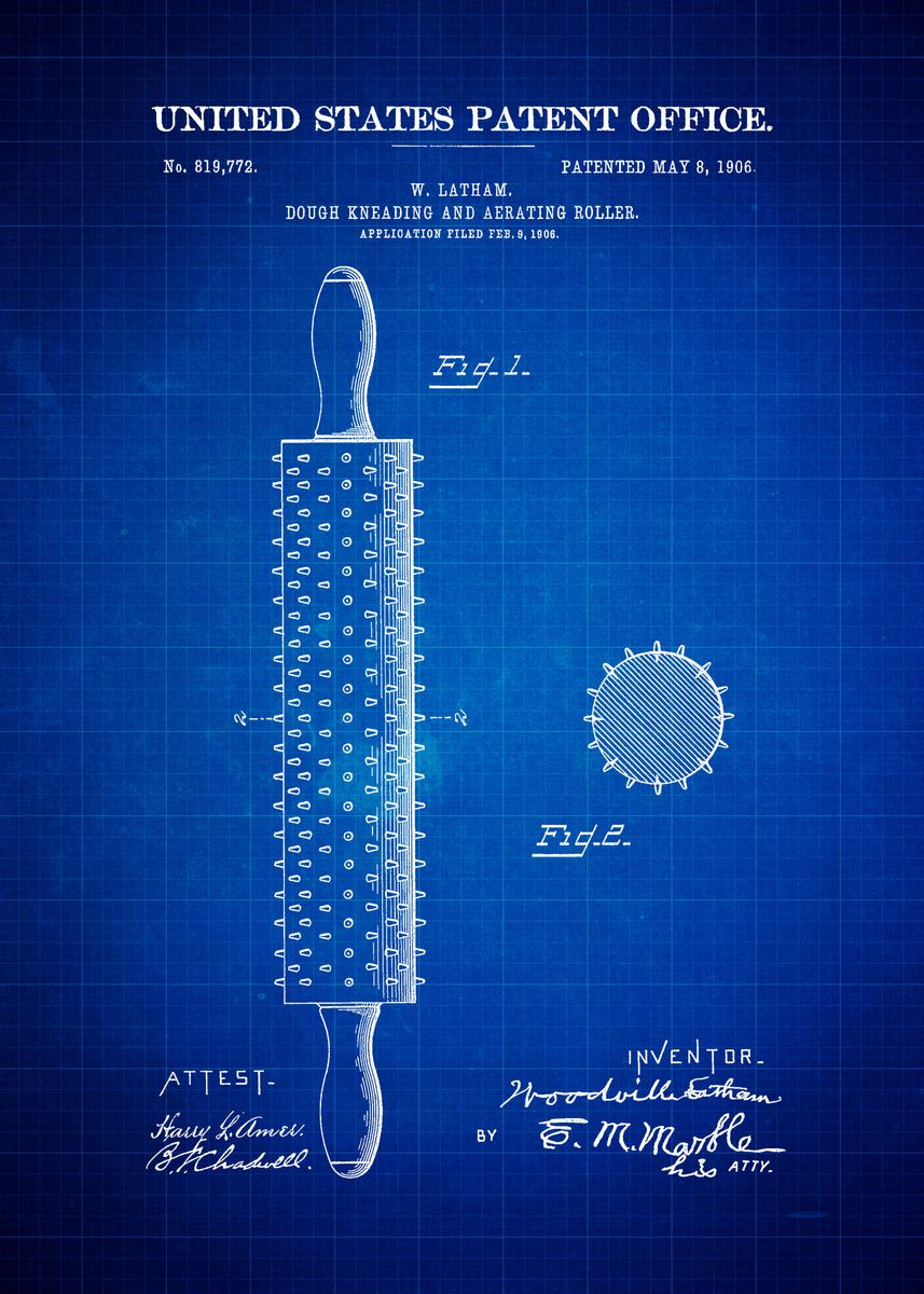 ' Rolling Pin ' Poster, picture, metal print, paint by BigBaby | Displate