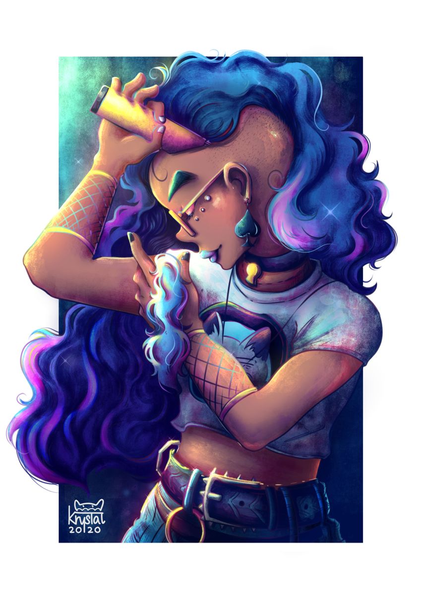 'Rejuvenate' Poster, picture, metal print, paint by Krystal Lay | Displate