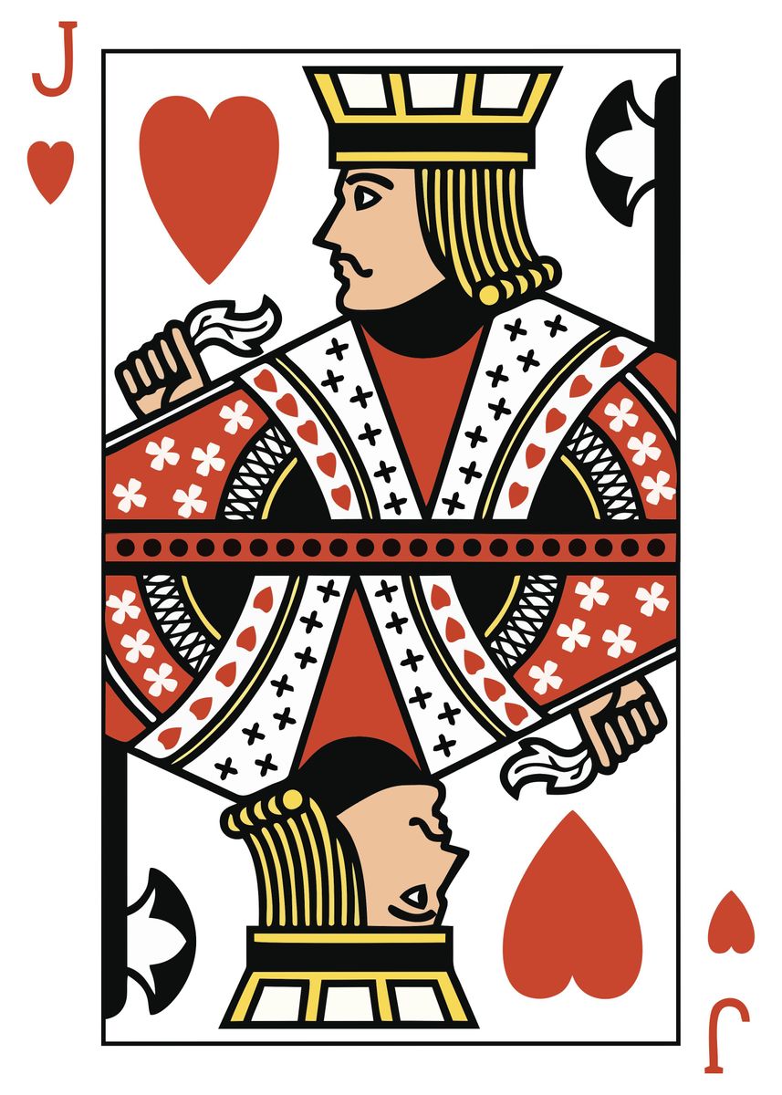 'Playing Card Jack' Poster, picture, metal print, paint by Coldbrew ...