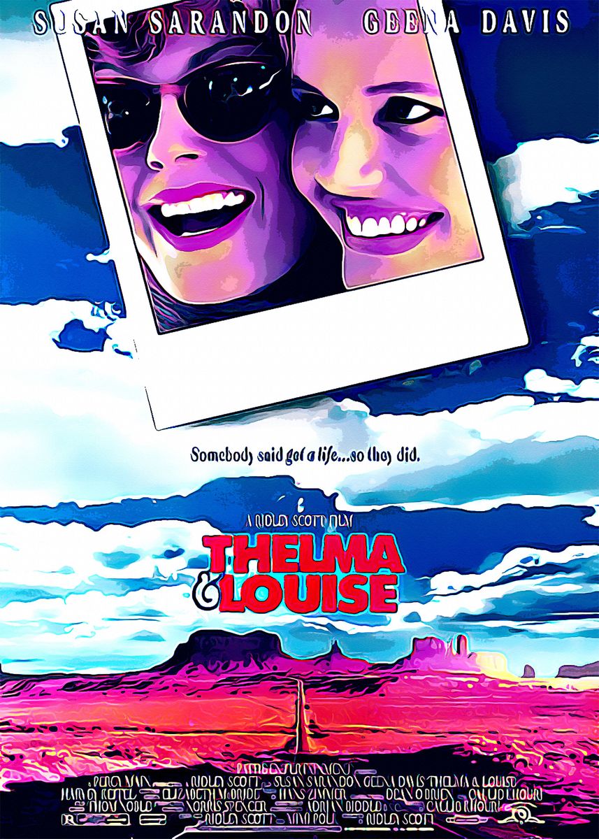 'Thelma Louise' Poster, picture, metal print, paint by Katerina Lim ...
