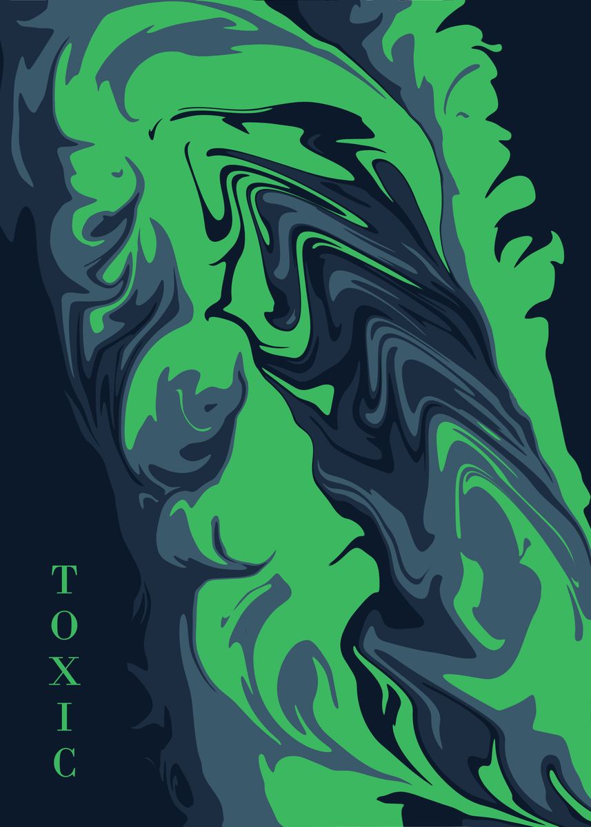 'Toxic' Poster, picture, metal print, paint by Konrad Atanaziewicz ...
