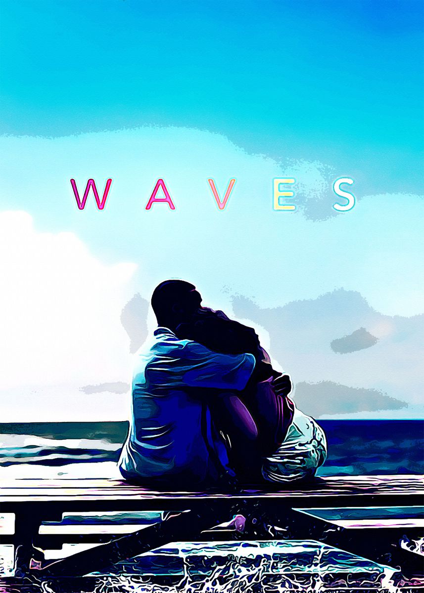 'Waves 5E' Poster, picture, metal print, paint by Kaye Luca | Displate