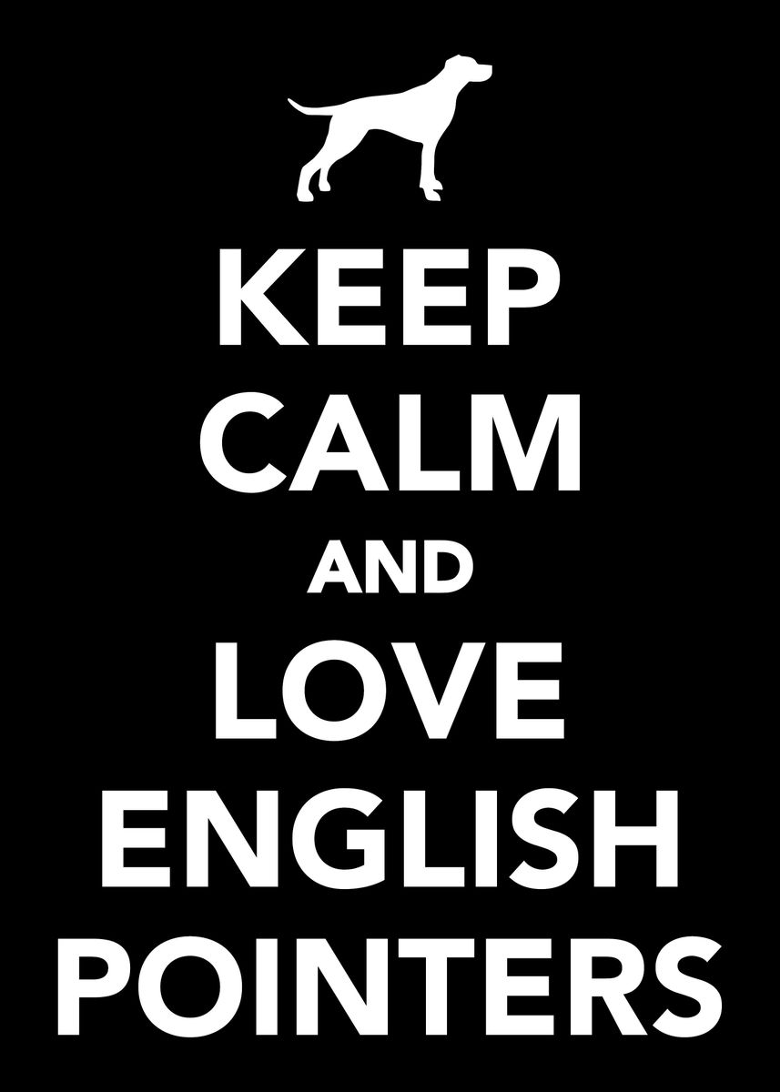 'English Pointer' Poster by Designzz | Displate
