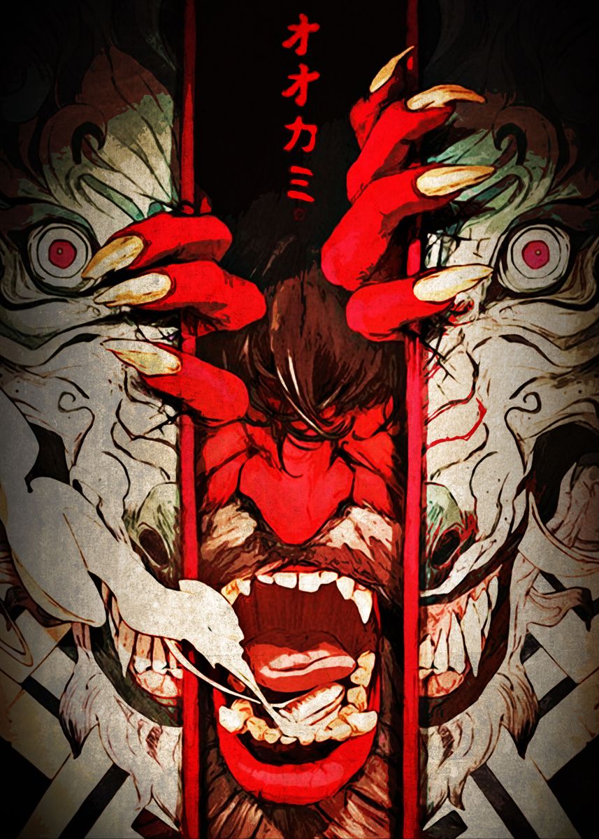 'Gaki Unleashed' Poster, picture, metal print, paint by Kakuriyo | Displate