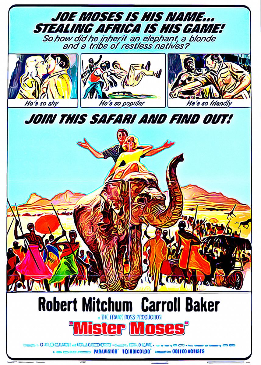 'Mister Moses' Poster, picture, metal print, paint by Katerina Lim | Displate