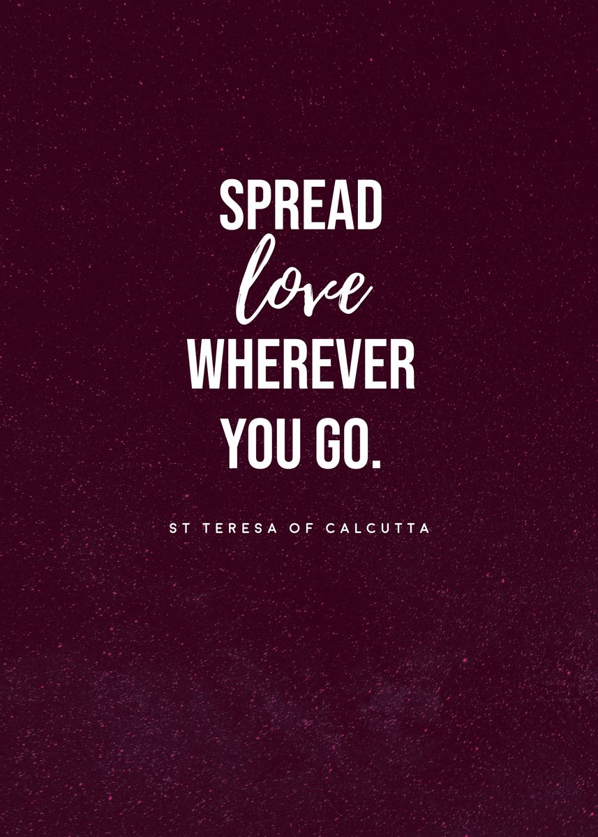'Spread Love' Poster by meaasparks | Displate