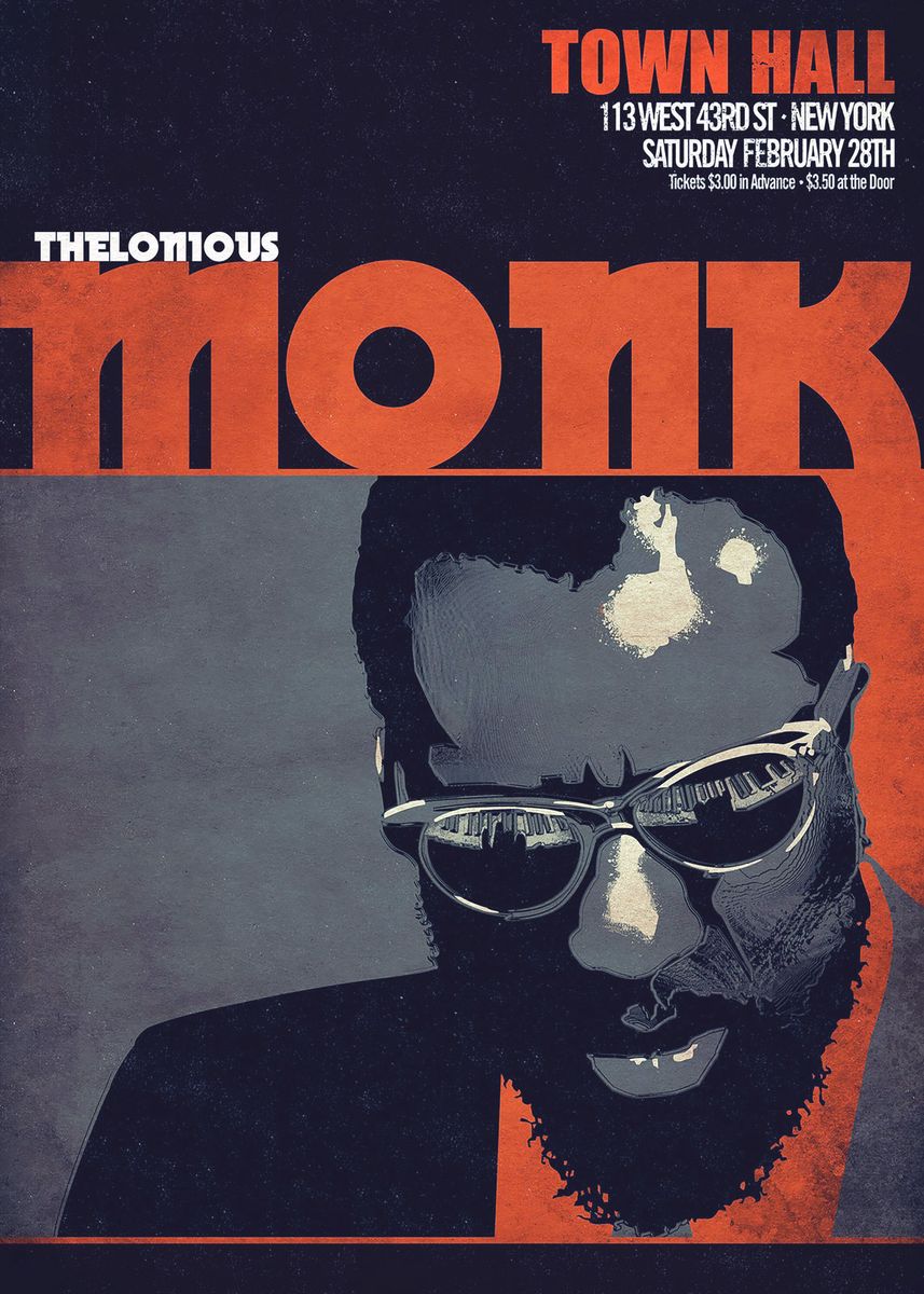 'Thelonious Monk' Poster, picture, metal print, paint by Tien Tran ...