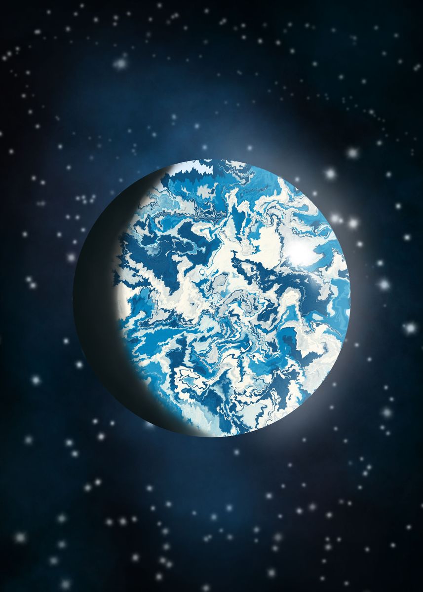 'Ice World' Poster, picture, metal print, paint by AP07 | Displate