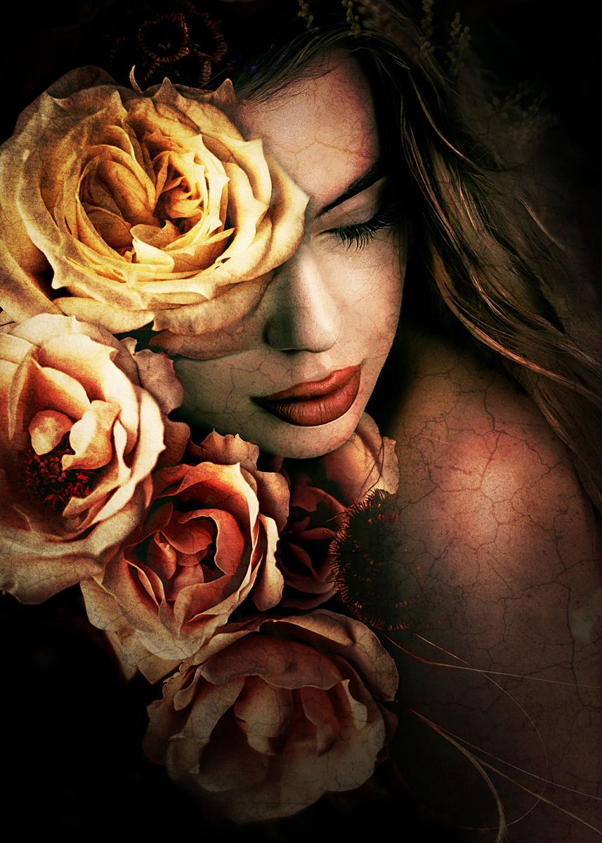 'Softness' Poster, picture, metal print, paint by Sima Sirus | Displate