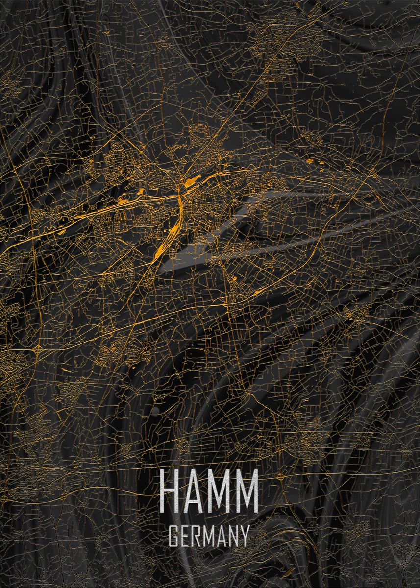 'Hamm Germany' Poster, picture, metal print, paint by Coconut Sorbet ...