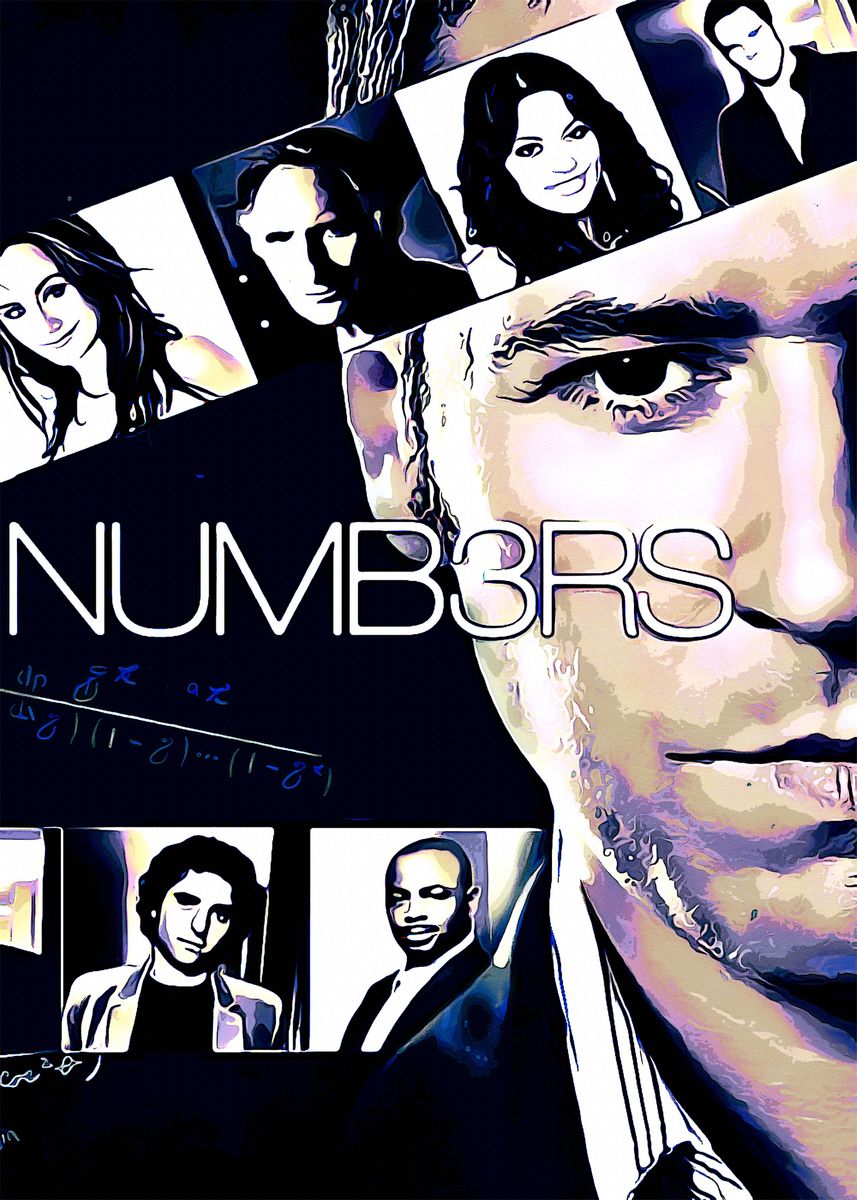 'Numb3rs a ' Poster, picture, metal print, paint by Vivienne Raymond ...