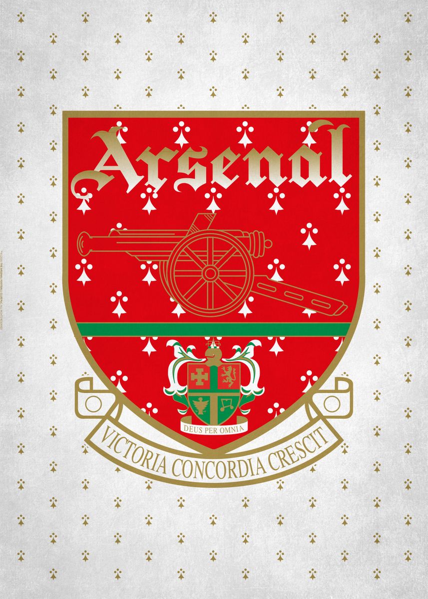 'Arsenal Crest VCC' Poster, picture, metal print, paint by Arsenal ...