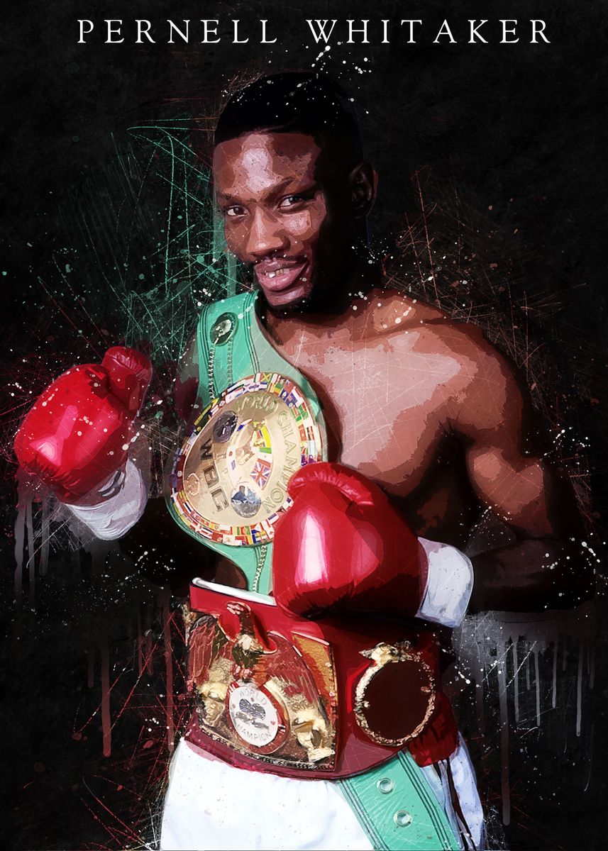 'Pernell Whitaker' Poster, picture, metal print, paint by ONONMADE ...