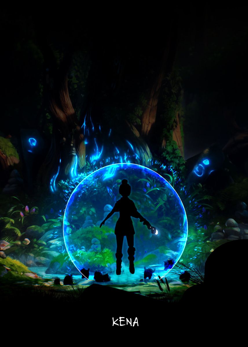 'Kena' Poster, picture, metal print, paint by Alex Tepetidis | Displate