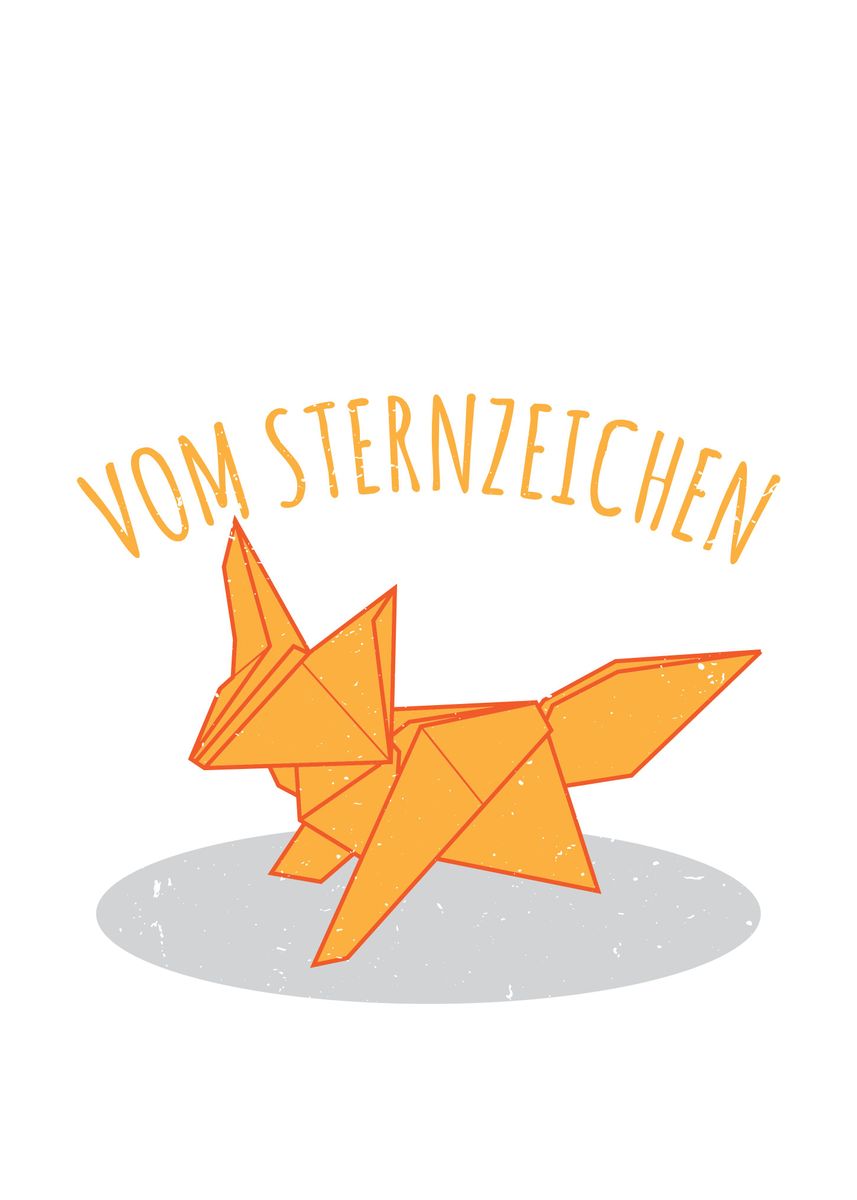 'sign of the zodiac Fox' Poster by Schmuddelshirt | Displate