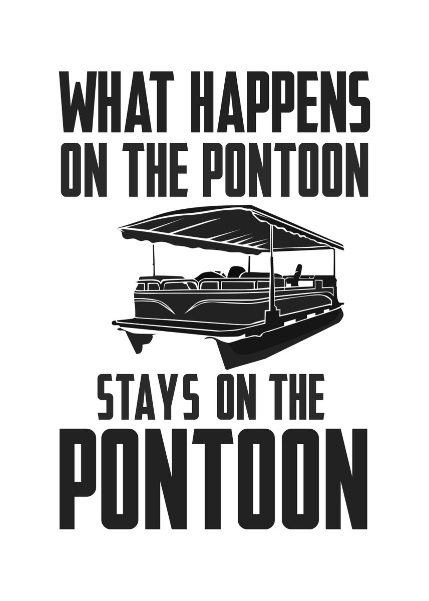 'Pontoon Boat' Poster by Shiva121 | Displate