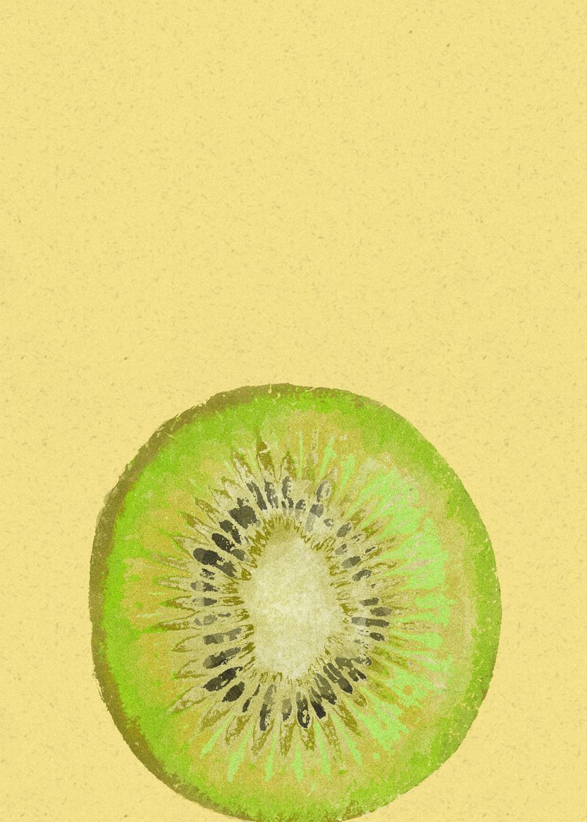 'Kiwi Poster' Poster, picture, metal print, paint by Giovanni ...