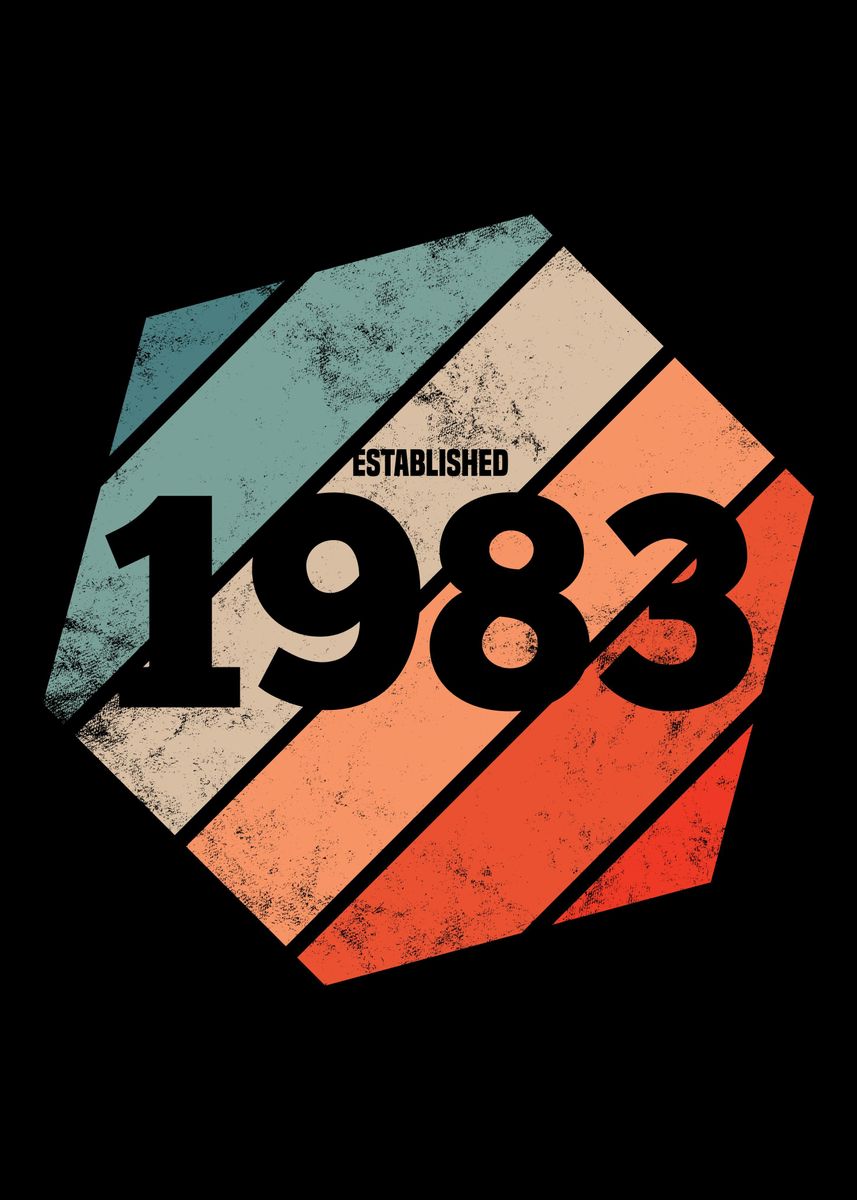 'Established 1983' Poster by royalsigns | Displate