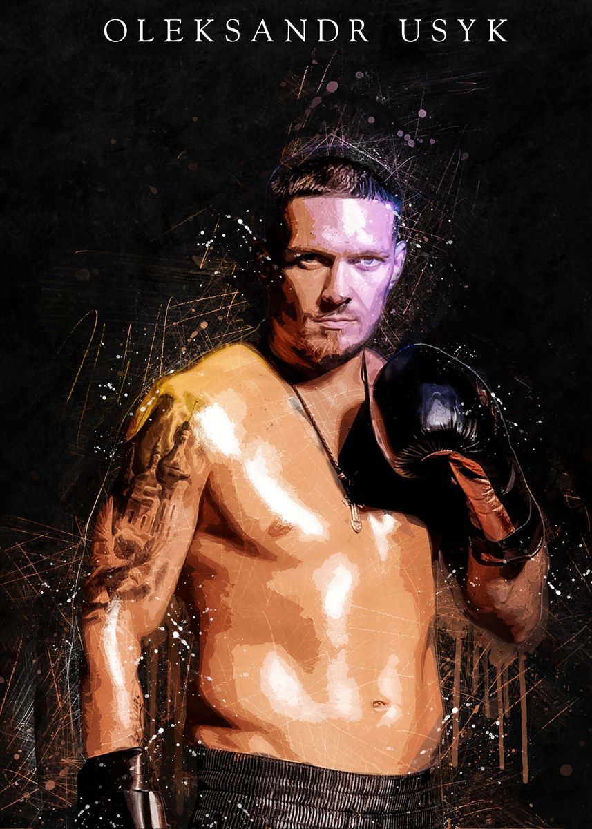 'Oleksandr Usyk' Poster, picture, metal print, paint by ONONMADE STUDIO ...