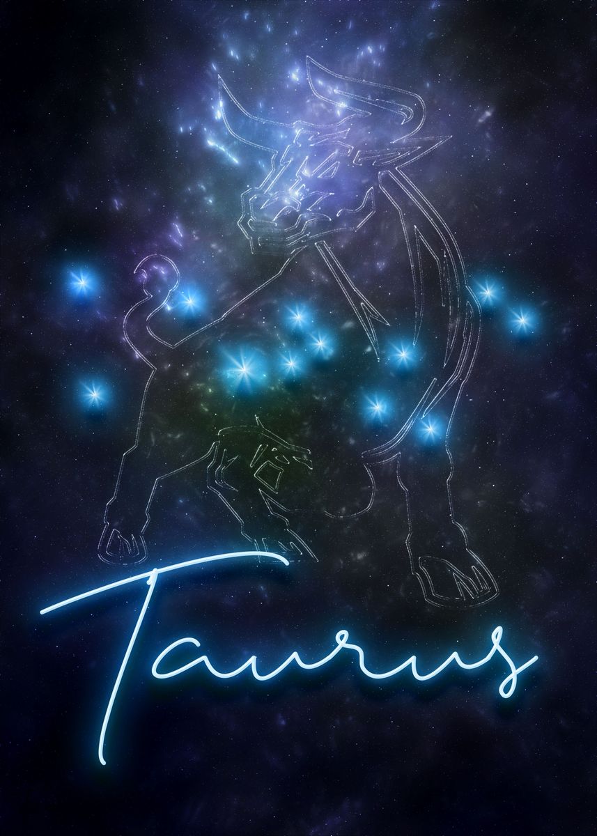 'Taurus' Poster, picture, metal print, paint by Petra Rommelfanger ...