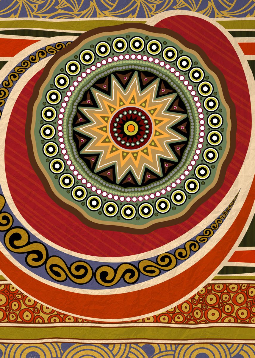 'Ethnic Elegance' Poster by Peter Awax | Displate