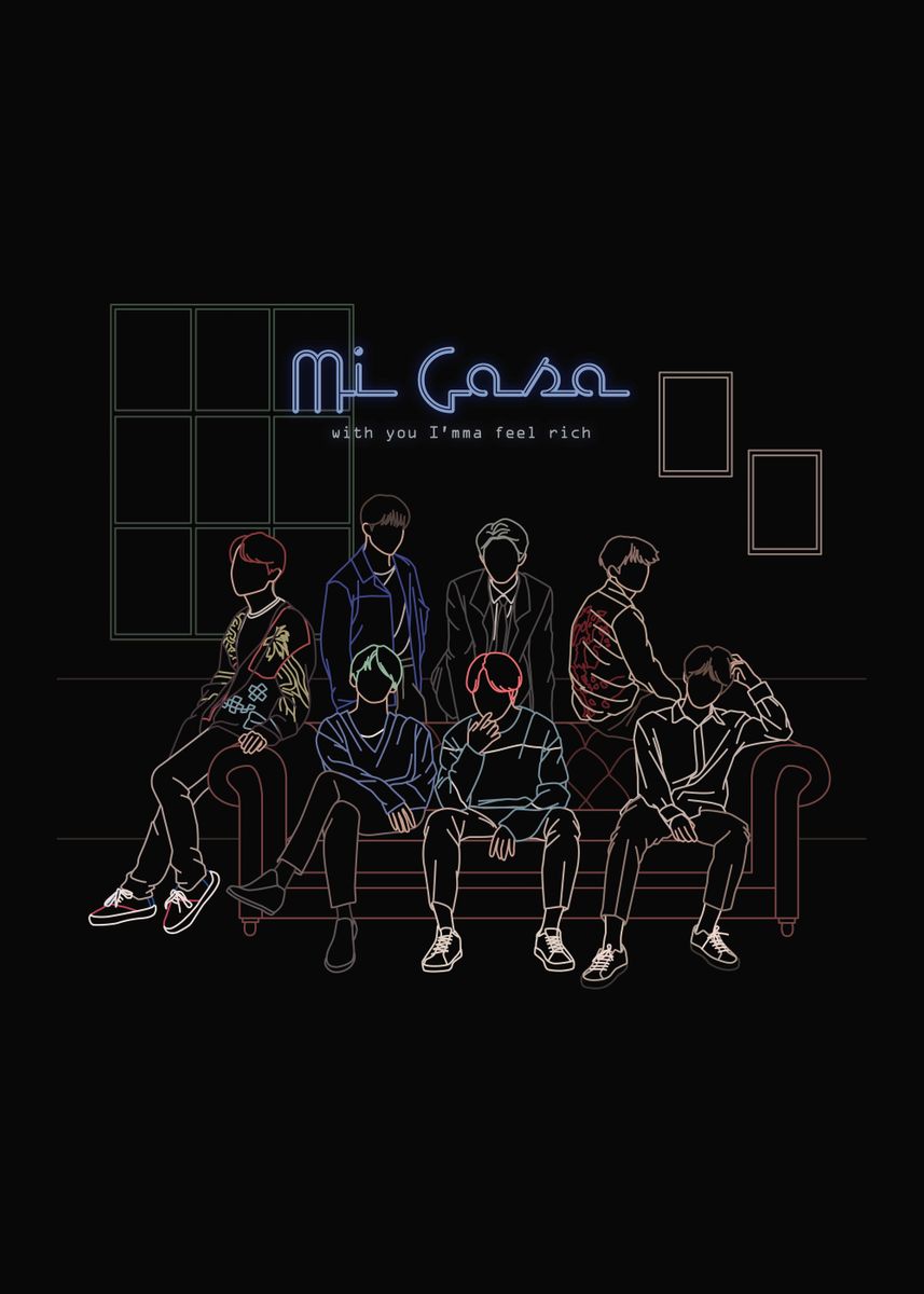 'MI CASA' Poster, picture, metal print, paint by Swastika Larasati ...