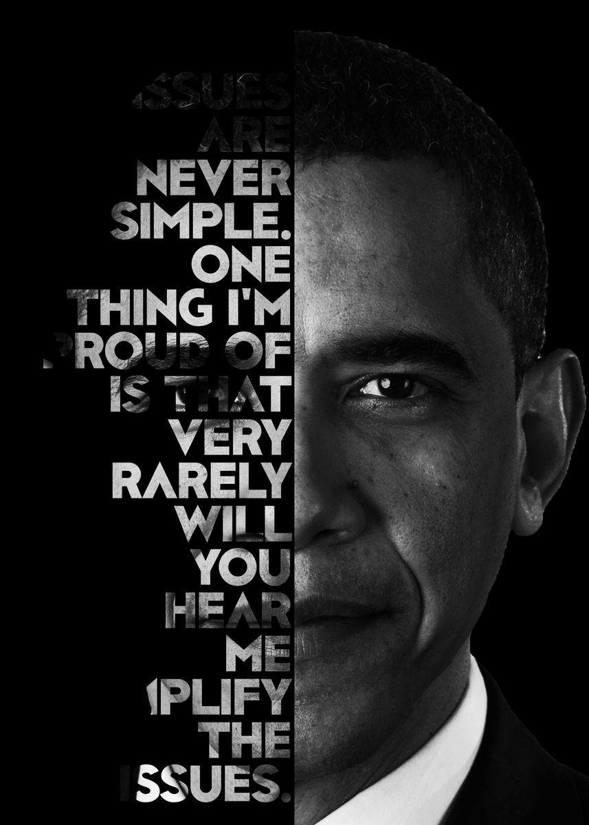 'Barack Obama' Poster by Burhandowski | Displate