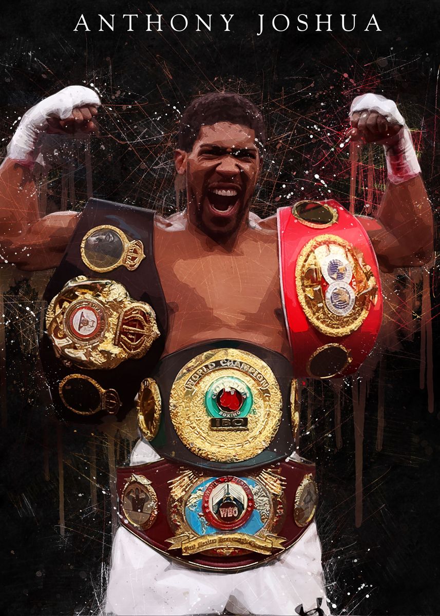 'Anthony Joshua' Poster, picture, metal print, paint by ONONMADE STUDIO ...