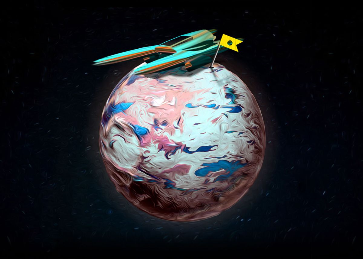 'Castaway in space' Poster by SachART | Displate