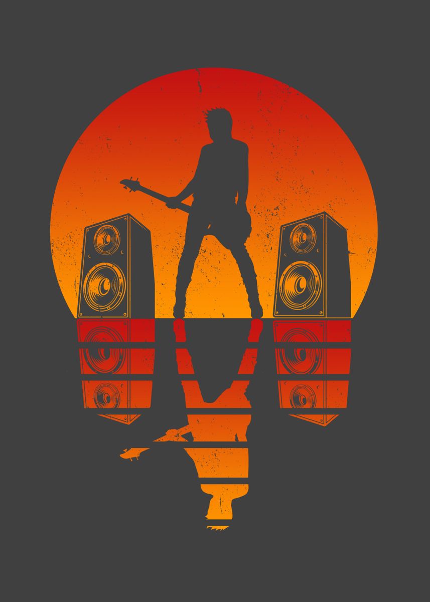 'Musician Bass Player' Poster, picture, metal print, paint by Alexander ...