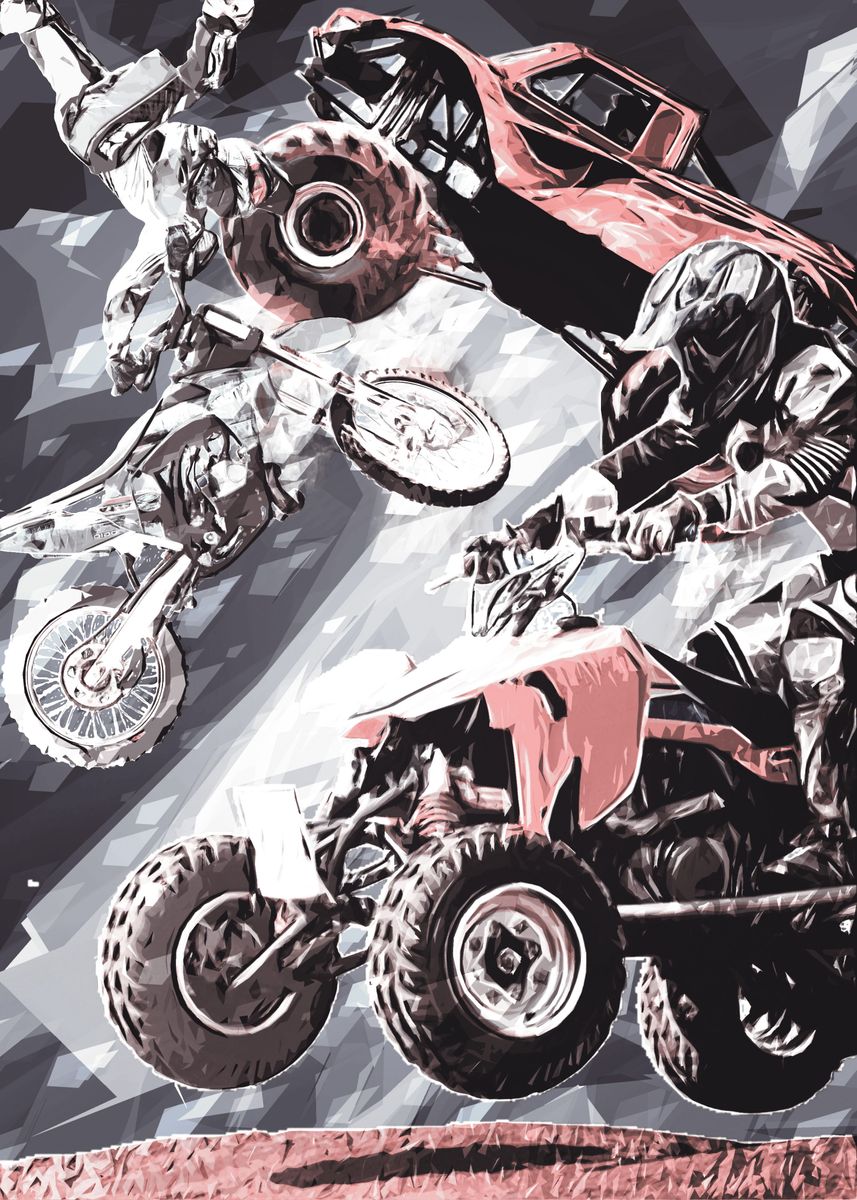 'Adrenaline ' Poster, picture, metal print, paint by Marco olivera ...