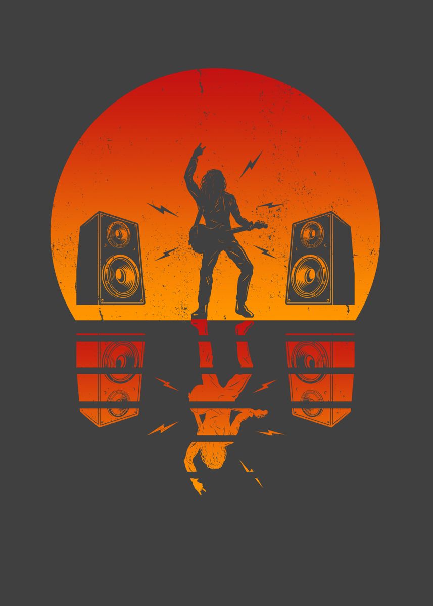 'Guitarist Musician' Poster, picture, metal print, paint by Alexander ...