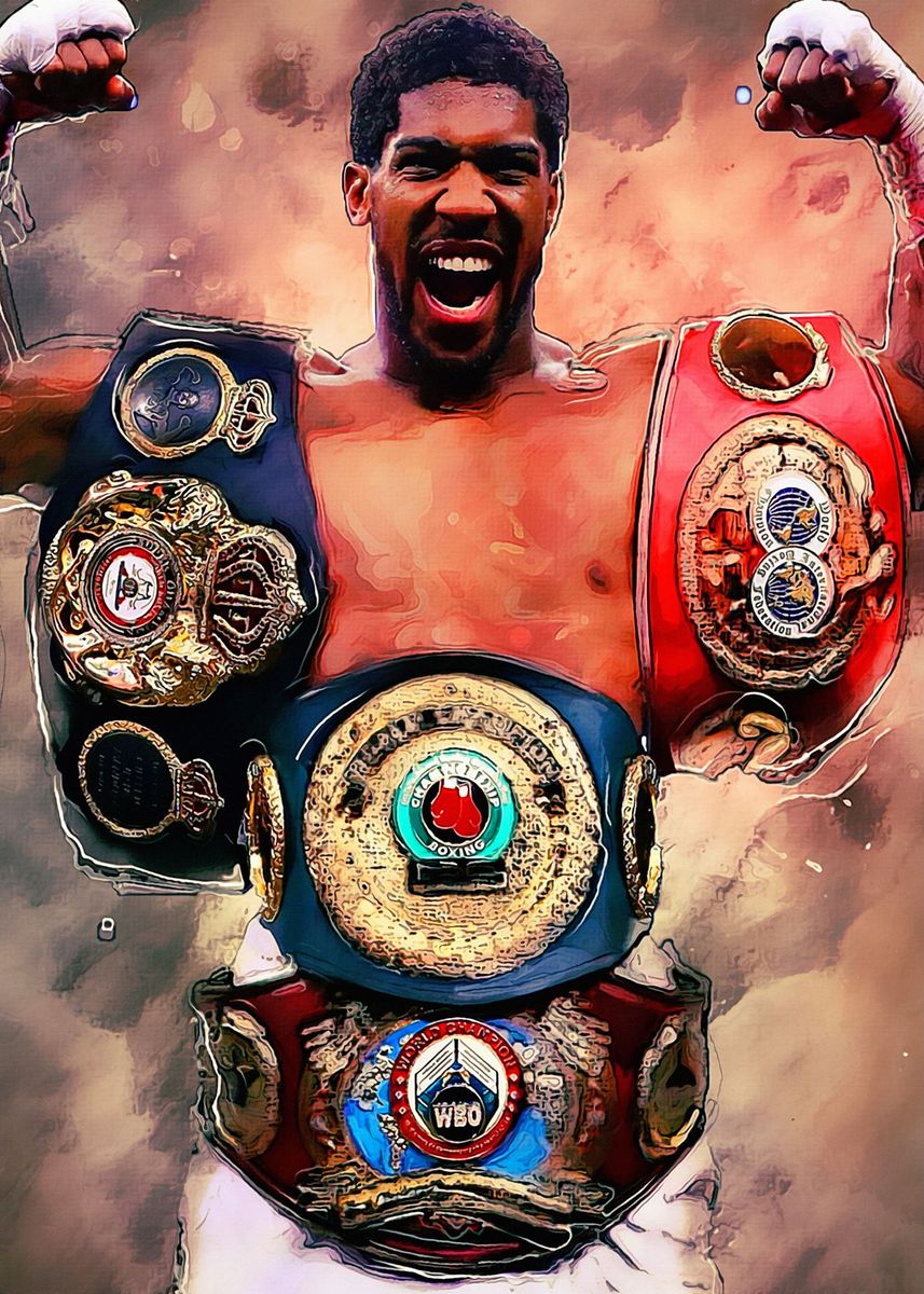 'Anthony Joshua ' Poster, picture, metal print, paint by DUKE STUDIO ...