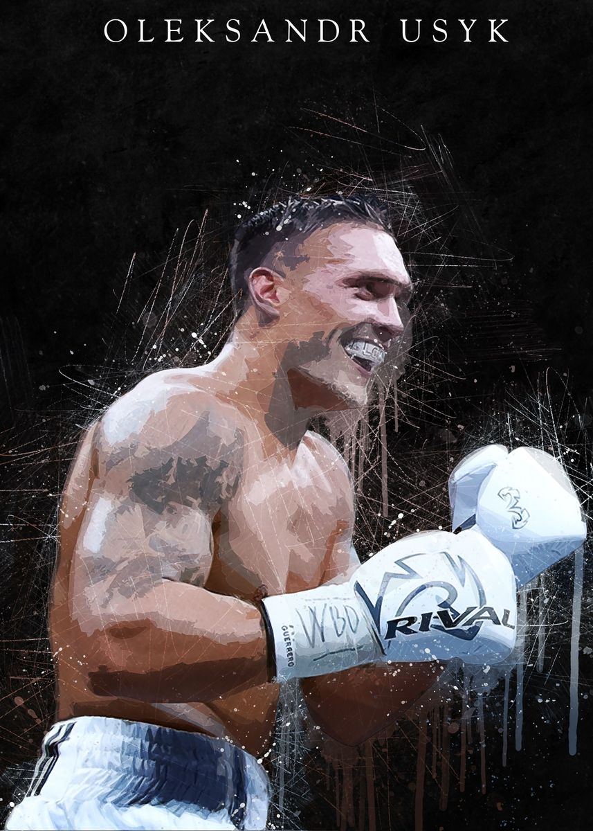 'Oleksandr Usyk' Poster, picture, metal print, paint by ONONMADE STUDIO ...