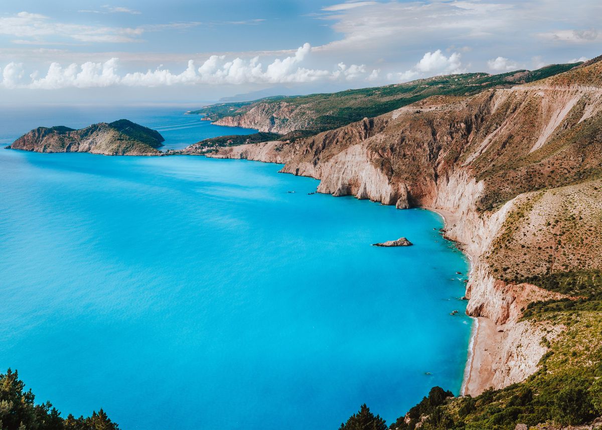 'Stunning Scenery Of Kefalo' Poster by Noah | Displate