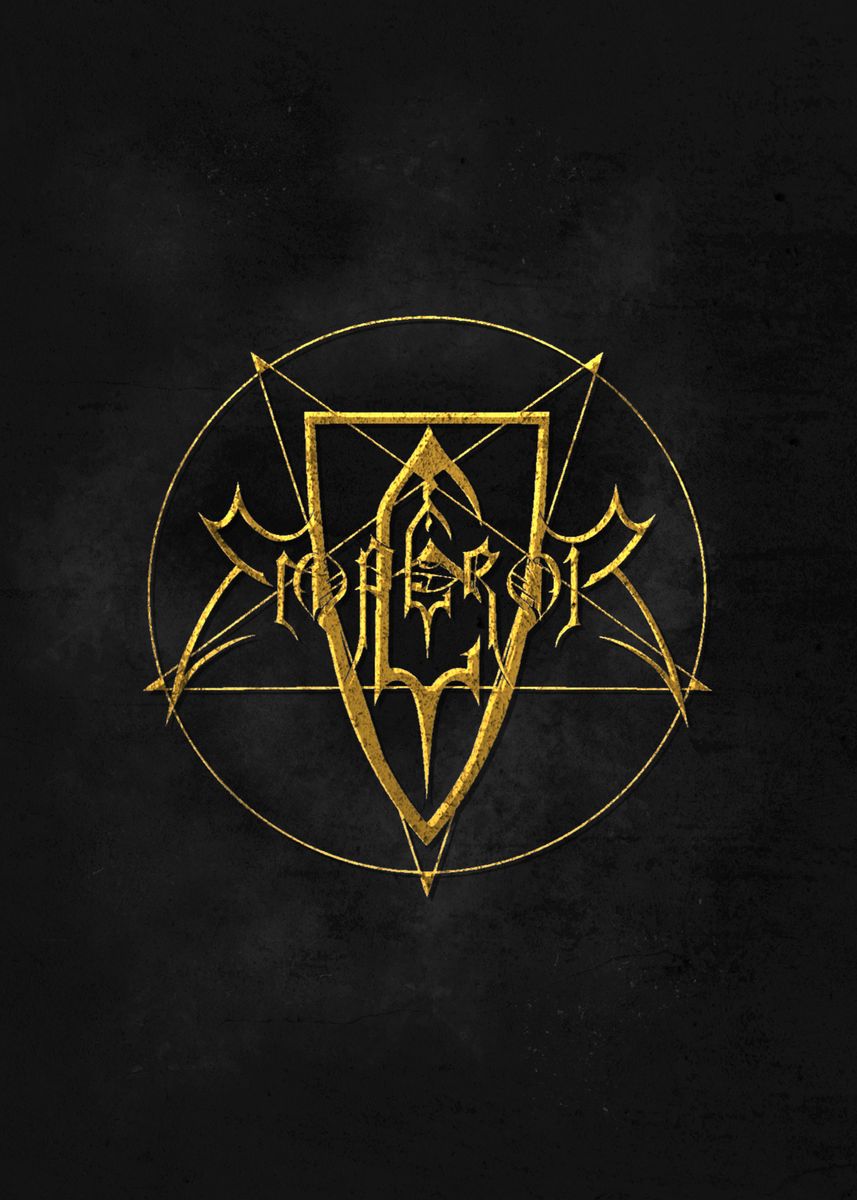 'Emperor black metal logo' Poster, picture, metal print, paint by erwin ...