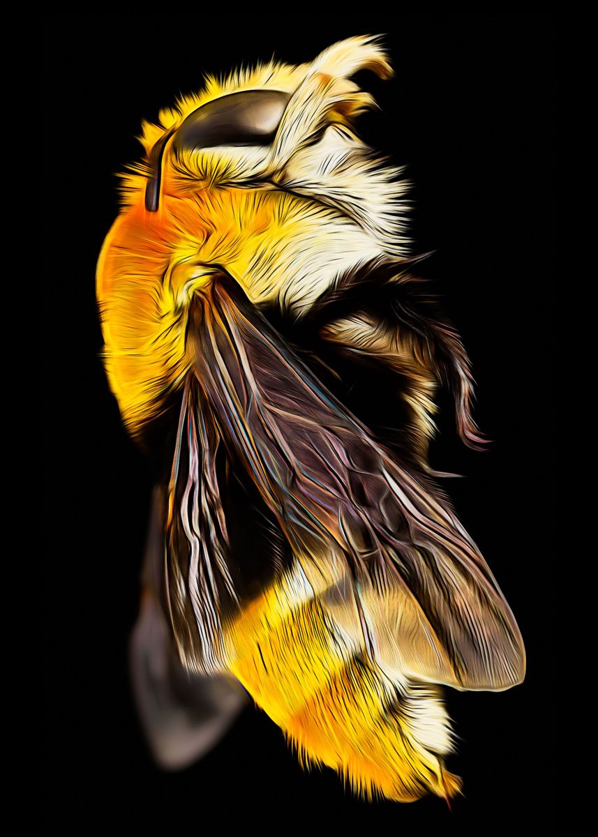 'Blue Banded Bee' Poster by Armstrong | Displate