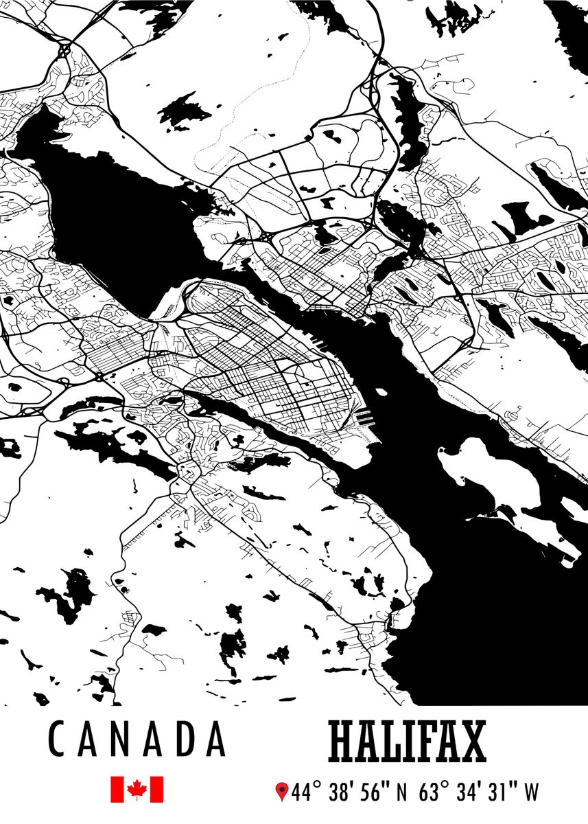 'Halifax CANADA' Poster by Artistic Paradigms | Displate