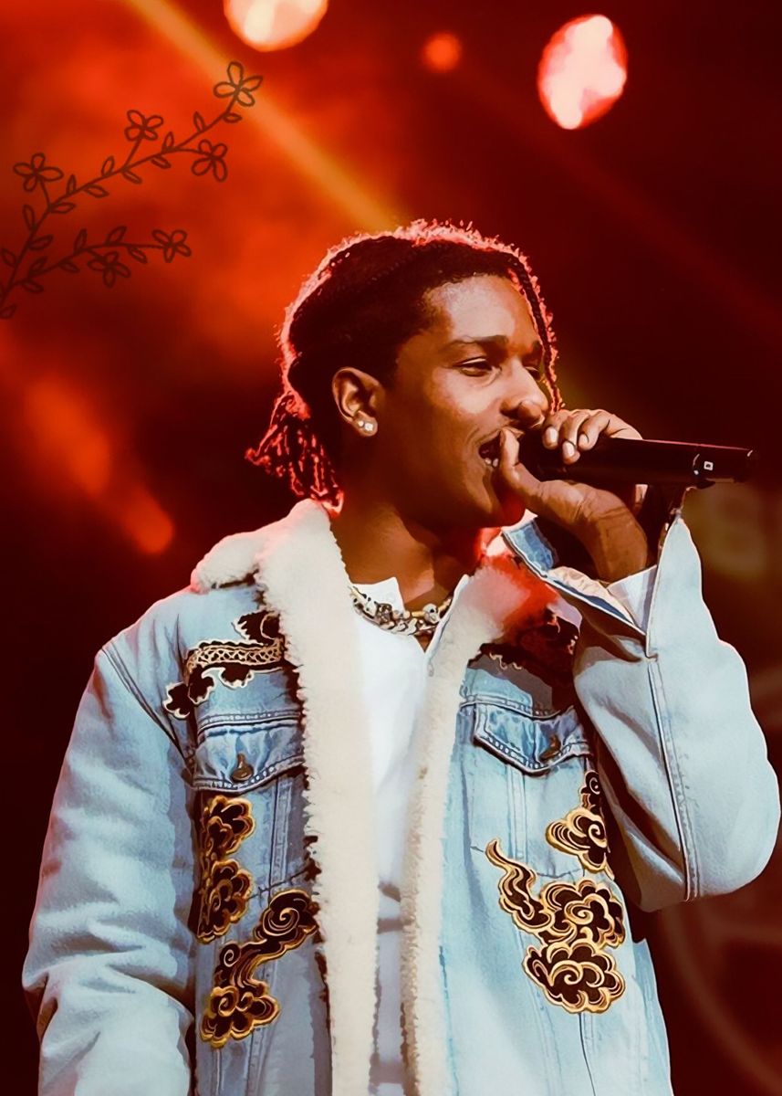 'Asap Rocky' Poster, picture, metal print, paint by HANA STUDIO | Displate