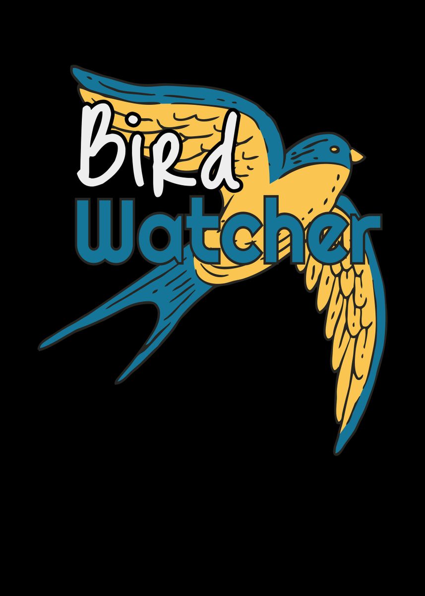 'Bird Watcher' Poster, picture, metal print, paint by Foxxy Merch ...