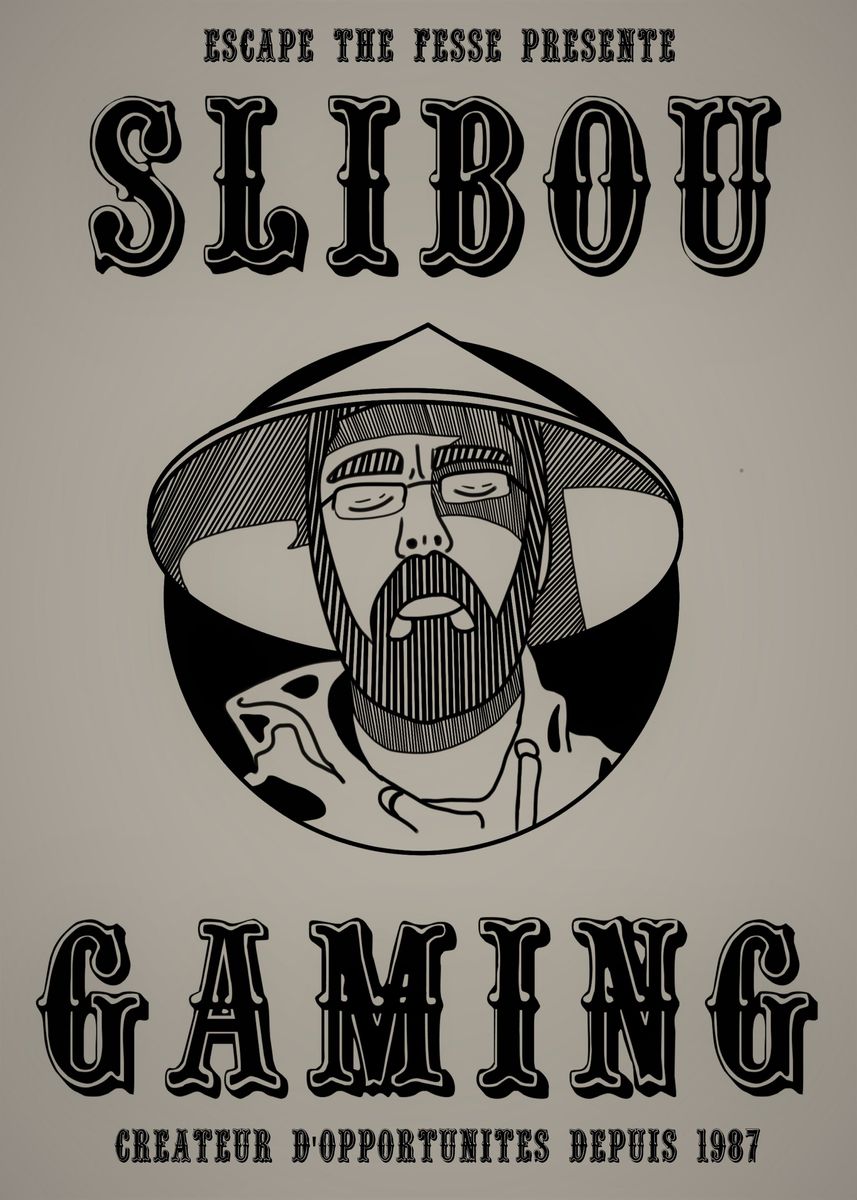 'Slibou Gaming' Poster, picture, metal print, paint by Deschamps ...