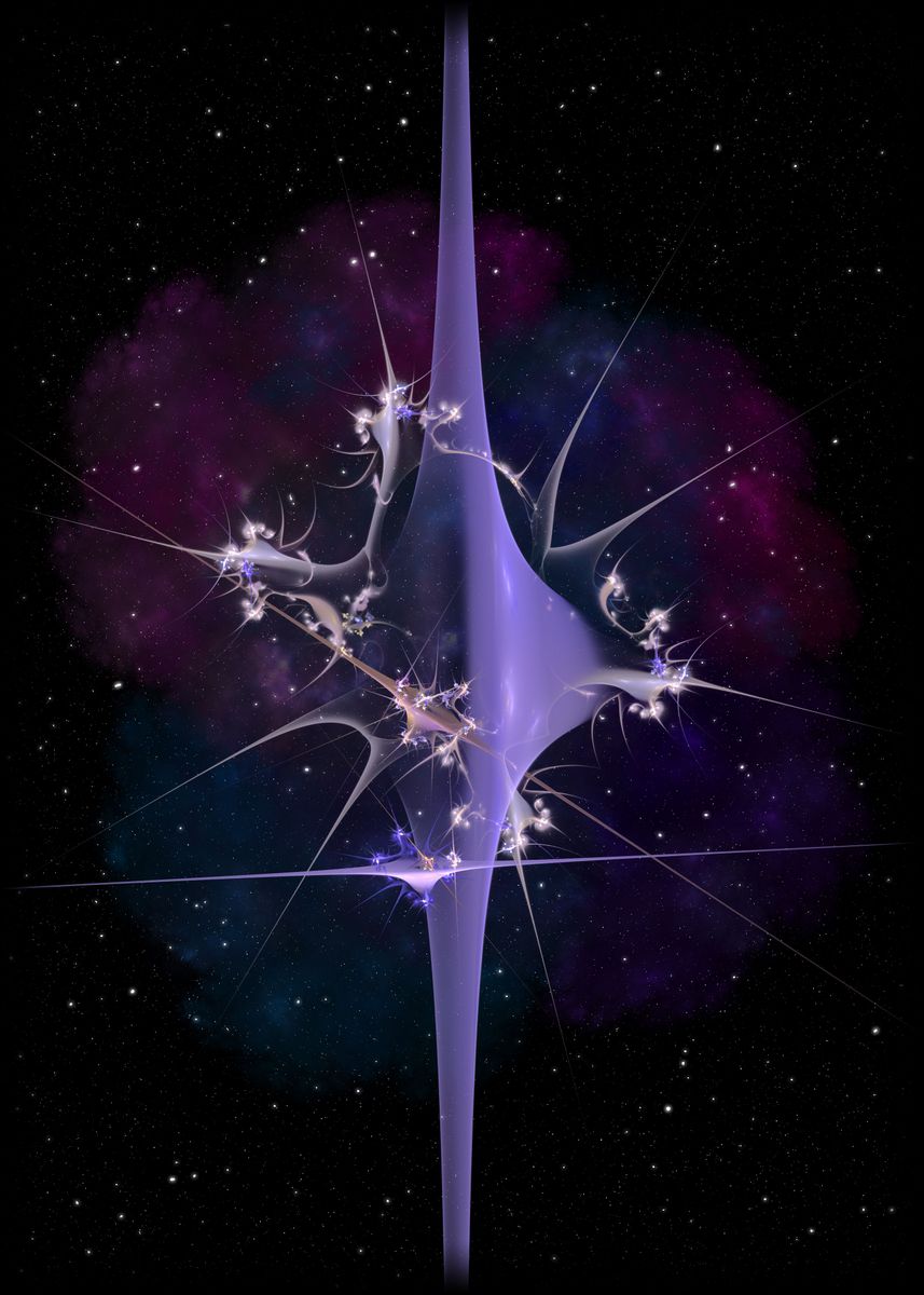 'Mutated Cell In Space' Poster, picture, metal print, paint by ...