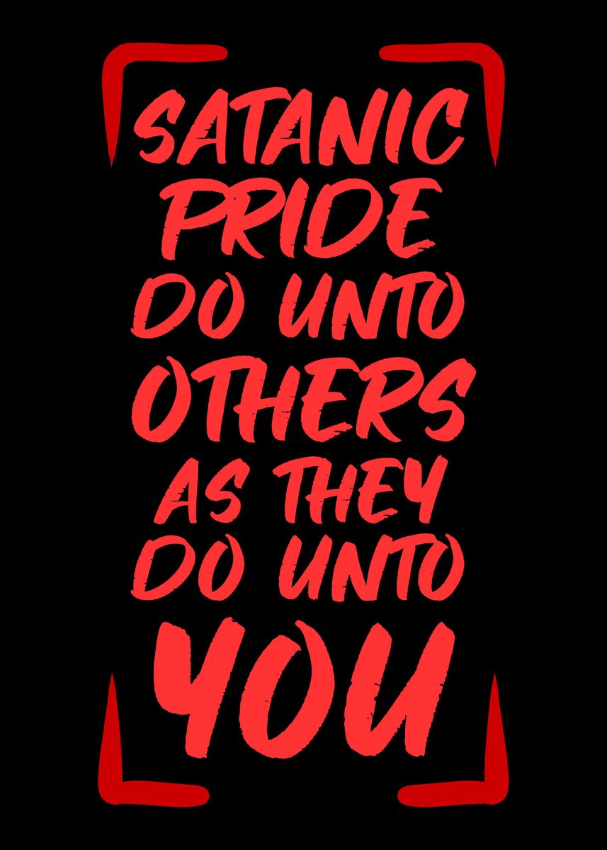 'Satanists Satan Halloween' Poster, picture, metal print, paint by ...